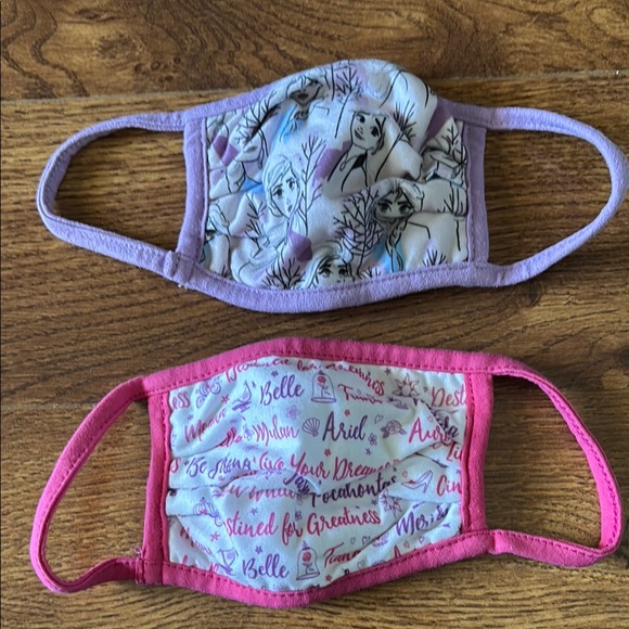 Disney | Accessories | Disney Frozen And Princess Pink Purple Kids Face ...
